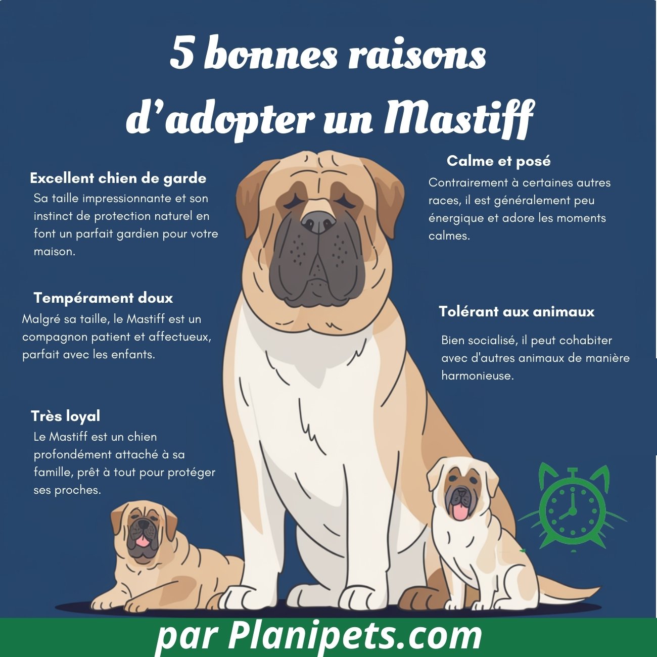 Le Mastiff : infographies pour tout savoir sur son histoire, son tempérament, son éducation, son ...